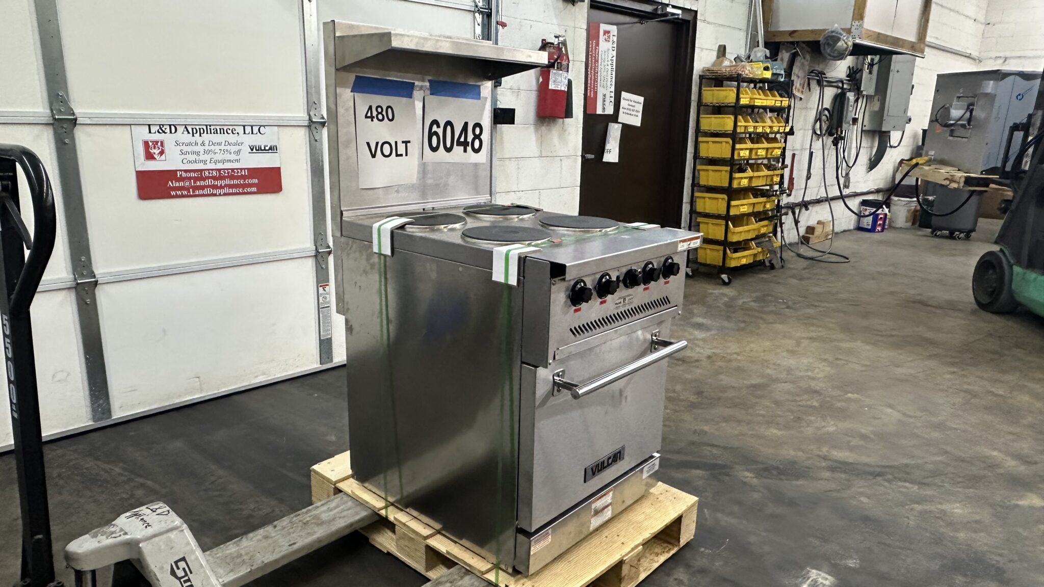 6048 Vulcan EV24S-4FP 24" Electric Range with 4FP