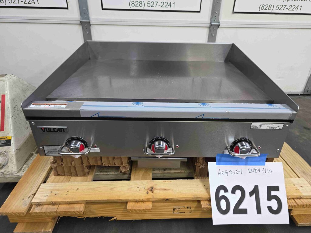 6215 Vulcan HEG36E-208 36" Electric Griddle, Fast Recovery